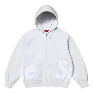 Supreme Big Logo Zip Up Hooded Sweatshirt