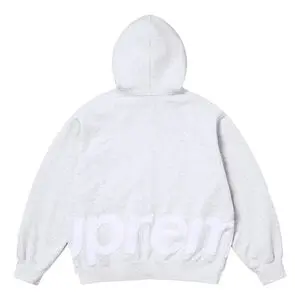 Supreme Big Logo Zip Up Hooded Sweatshirt