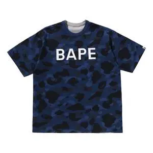 A BATHING APE A Bathing Ape Color Camo Reversible T-shirt 'navy' Navy