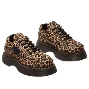 Dr. Martens Print Platform Shoes - Leopard