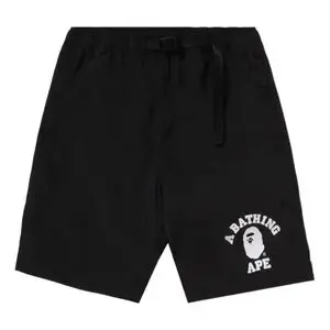 A BATHING APE College Beach Shorts - Black