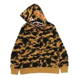 A BATHING APE 1st Camo Shark Full Zip Hoodie - Yellow