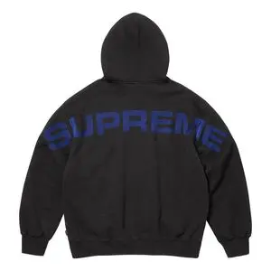 Supreme X Damien Hirst Zip Up Hooded Sweatshirt - Black