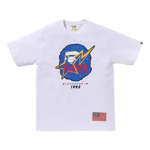 A BATHING APE Space Ape Head Tee - White