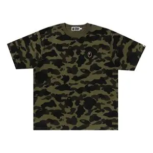 A BATHING APE 1st Camo One Point Tee - Green