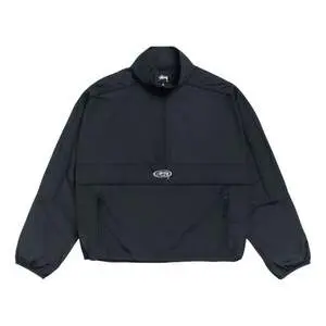 StÜssy Lightweight Pullover Jacket - Black
