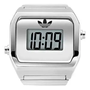 Adidas Originals Digital Two Ring Watch - Silver