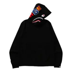 A BATHING APE Shark Pullover Hoodie - Black