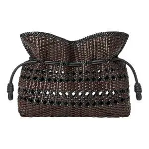 Loewe Medium Flamenco Clutch - Black/brown