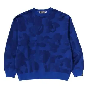 A BATHING APE Ink Camo Ape Head Badge Crewneck