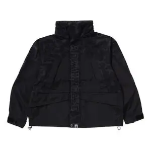 A BATHING APE Camo Panel Snowboard Jacket - Black
