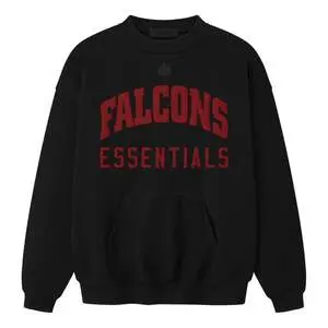 Fear Of God X Nfl Fw25 Falcons Sport Crewneck - Black