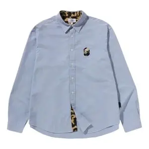 A BATHING APE 1st Camo One Point Relaxed Fit Shirt - Sax