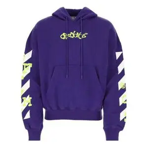 Off-White Opposite Arrow Cotton Hoodie - White