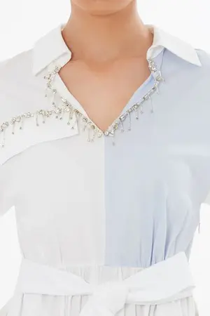 GIZIA Embellished Belted Midi Dress