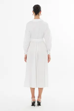 GIZIA Embellished Belted Midi Dress
