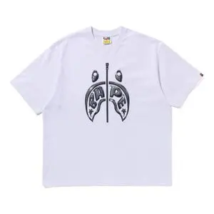 A BATHING APE Mad Shark Photo Print Relaxed Fit Tee