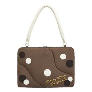 Adidas Padded Laptop Bag With Printed Details - Brown