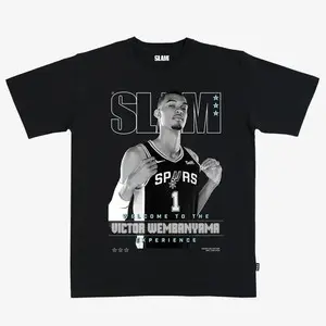 SLAM Victor Wembanyama San Antonio Spurs Cover T-shirt - Black