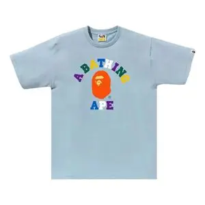 A BATHING APE Colors College Tee - Sax