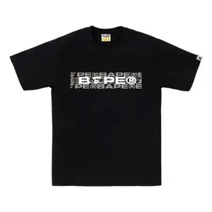 A BATHING APE Lux Sport Pattern Box Logo Tee