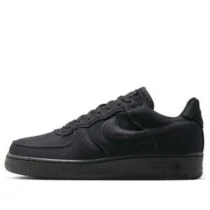 Nike Force 1 Low Canvas Sneakers - Black