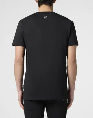 Philipp Plein Round Neck T-shirt Painted Skull