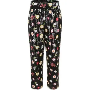 SKYLENCE Derling Embroidered Trousers - Black