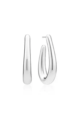 SIF JAKOBS JEWELLERY Goccia Collection Hoop Earrings - Sterling Silver