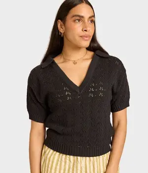 KNOWN SUPPLY Amelia Sweater Black