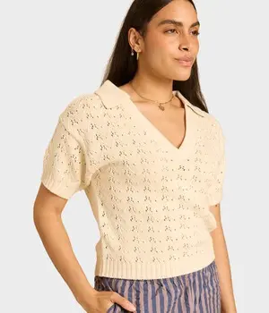 KNOWN SUPPLY Amelia Sweater - Pearl