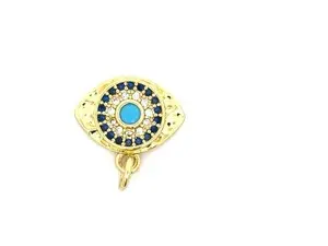 GEMINI JEWELRY Blue Evil Eye Charm Pendant
