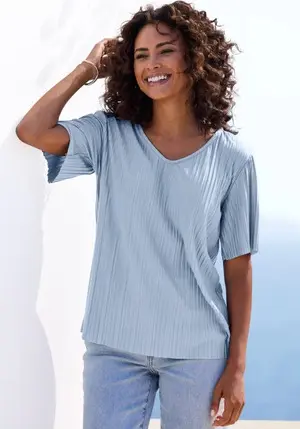 LASCANA Oversized Pleated Top