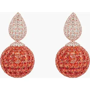 KELLERY Ombré Pavé Sphere Earrings
