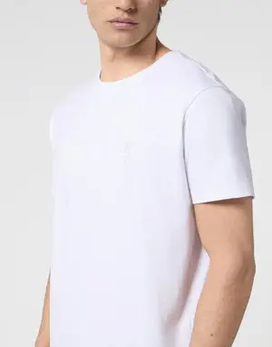 BILLIONAIRE Round Neck T-shirt Baroque - White