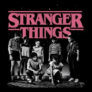 STRANGER THINGS Title Logo Faded Sweatshirt