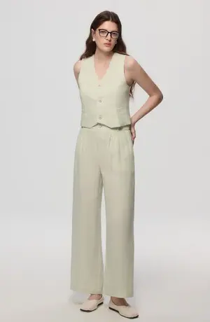 JUANA Hemp High Rise Pants Light Mint