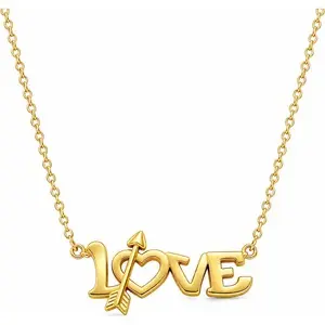 DONATELLO GIAN Tone Arrow Love Necklace - Gold