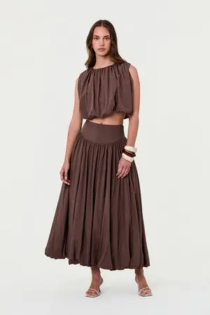 NICHOLAS Nadira Top - Chocolate
