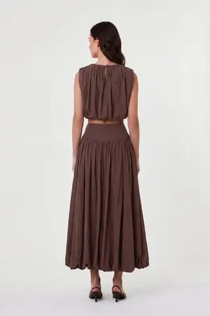 NICHOLAS Nadira Top - Chocolate