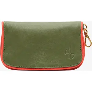 MINE BILGI Luni Leather Eyewear Case Bag Charm Medium Green