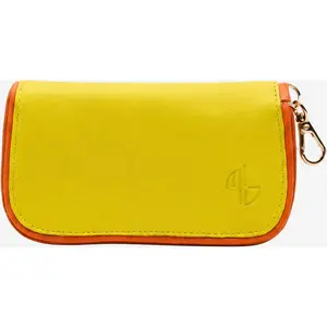 MINE BILGI Luni Leather Eyewear Case Bag Charm Yellow