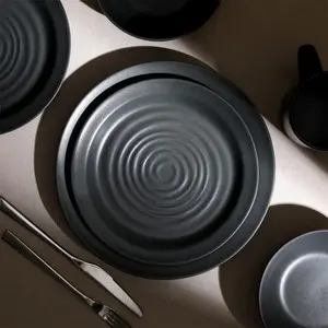 STONE + LAIN Orbit Stoneware 12-piece Dinnerware Set With Cereal Bowls