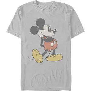 MICKEY & FRIENDS Giant Icon Short Sleeve Graphic T-shirt - Ice Grey