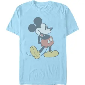 MICKEY & FRIENDS Giant Icon Graphic T-shirt - Light Blue