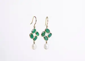 ZUVAN Royal Garden Earrings - Emerald