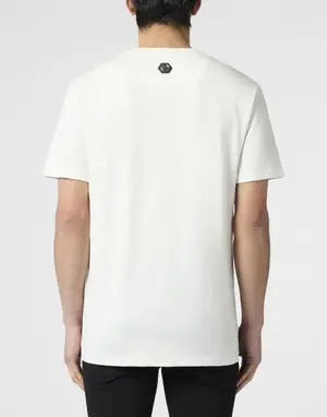 Philipp Plein Round Neck T-shirt Tennis Club Stones - Offwhite