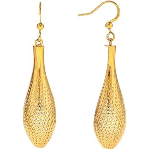 LAMINAR JEWELRY Flow Small Drop Earrings - Gold