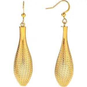 LAMINAR JEWELRY Flow Small Drop Earrings - Gold