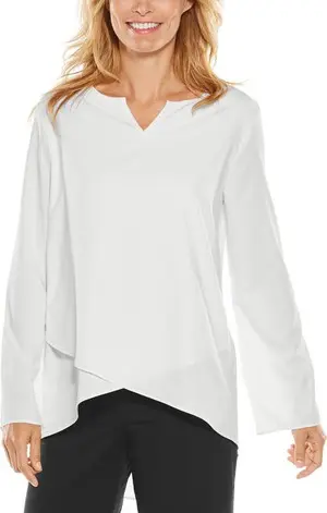 Coolibar Santa Barbara Tunic Top - White